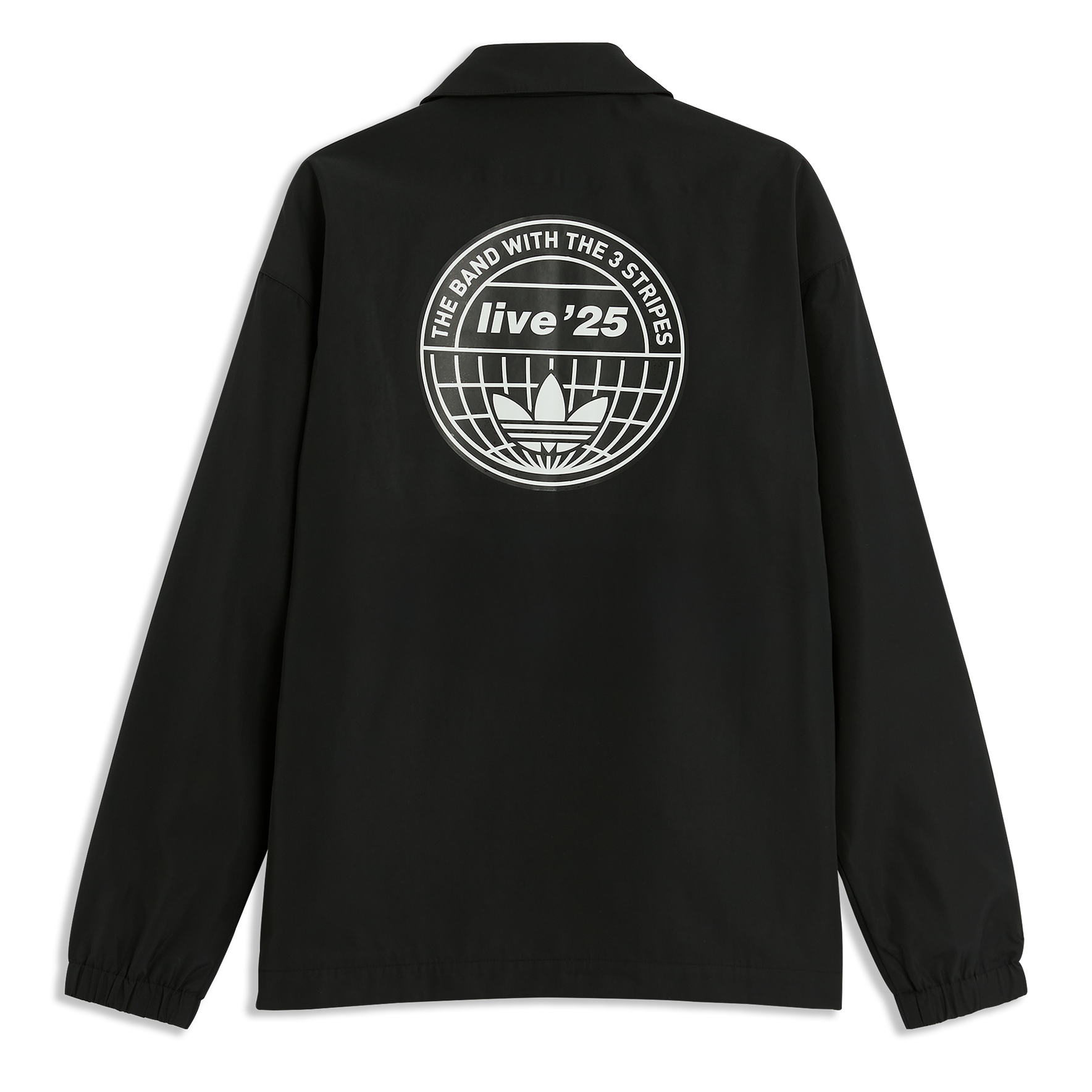 Live '25 adidas Coach Jacket Black – Aus Oasis Live 2025