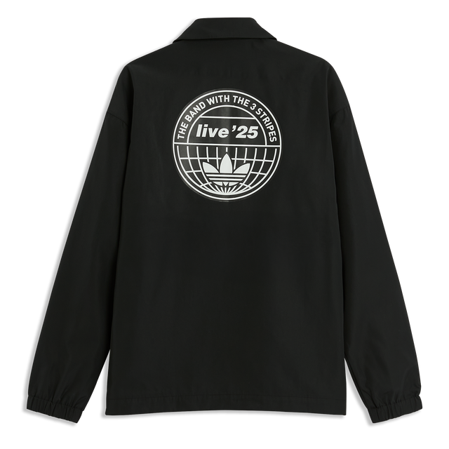 Live '25 adidas Coach Jacket Black – Aus Oasis Live 2025