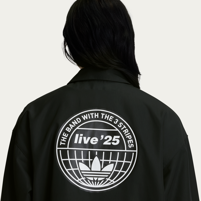 Live '25 adidas Coach Jacket Black – Aus Oasis Live 2025