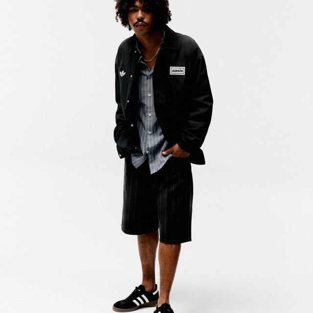 Live '25 adidas Coach Jacket Black – Aus Oasis Live 2025
