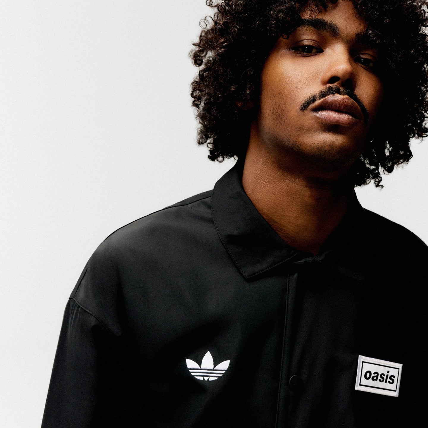Live '25 adidas Coach Jacket Black – Aus Oasis Live 2025