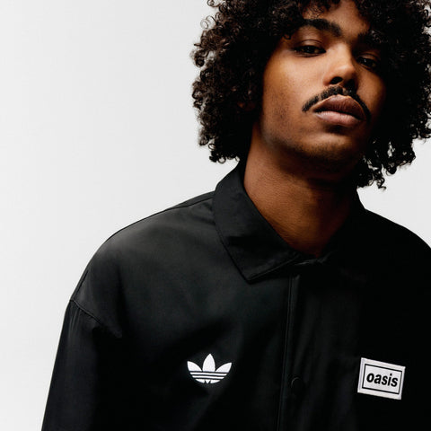 Live '25 adidas Coach Jacket Black – Aus Oasis Live 2025